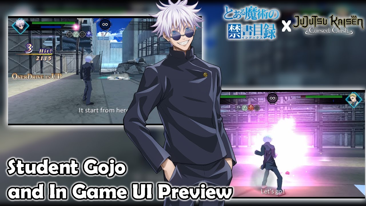 (Preview) Student Gojo and In Game UI Of JJK Cursed Clash Mod For Toaru ...