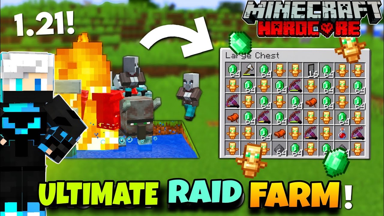 BEST *RAID* Farm 1.21 || Easy & Infinite EMERALDS! Minecraft Hardcore ...