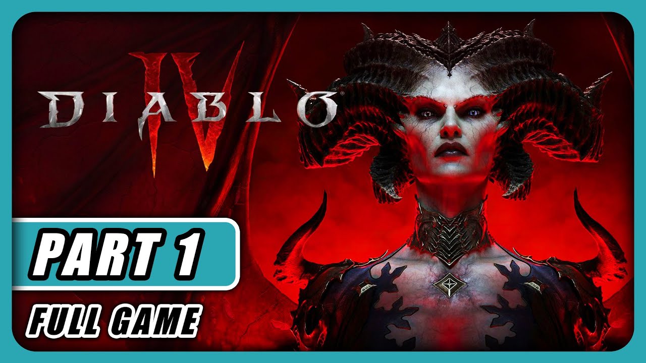 DIABLO 4 Gameplay Walkthrough Part 1 FULL GAME [4K 60FPS XBOX SERIES X ...