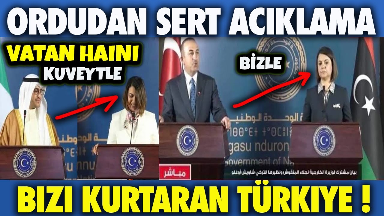 SERT AÇIKLAMA :LİBYA ORDUSU DEVREDE TÜRKİYE DÜŞMANI BAKAN'A KARŞI SERT ...