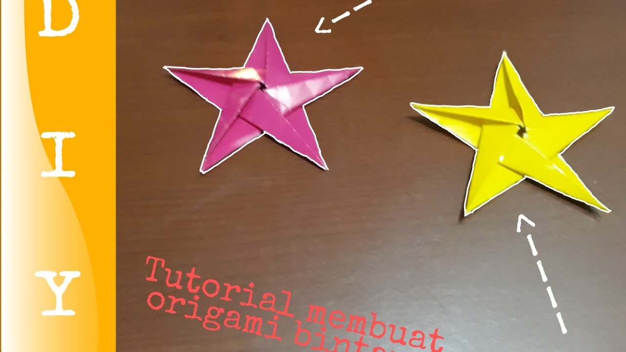 Tutorial membuat origami bintang | Tutorial Origami - YouTube
