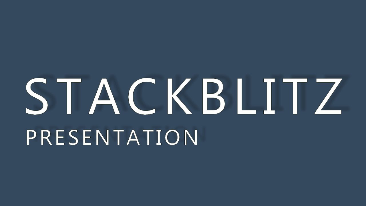 Présentation Stackblitz - IDE en ligne gratuit - Graven - YouTube