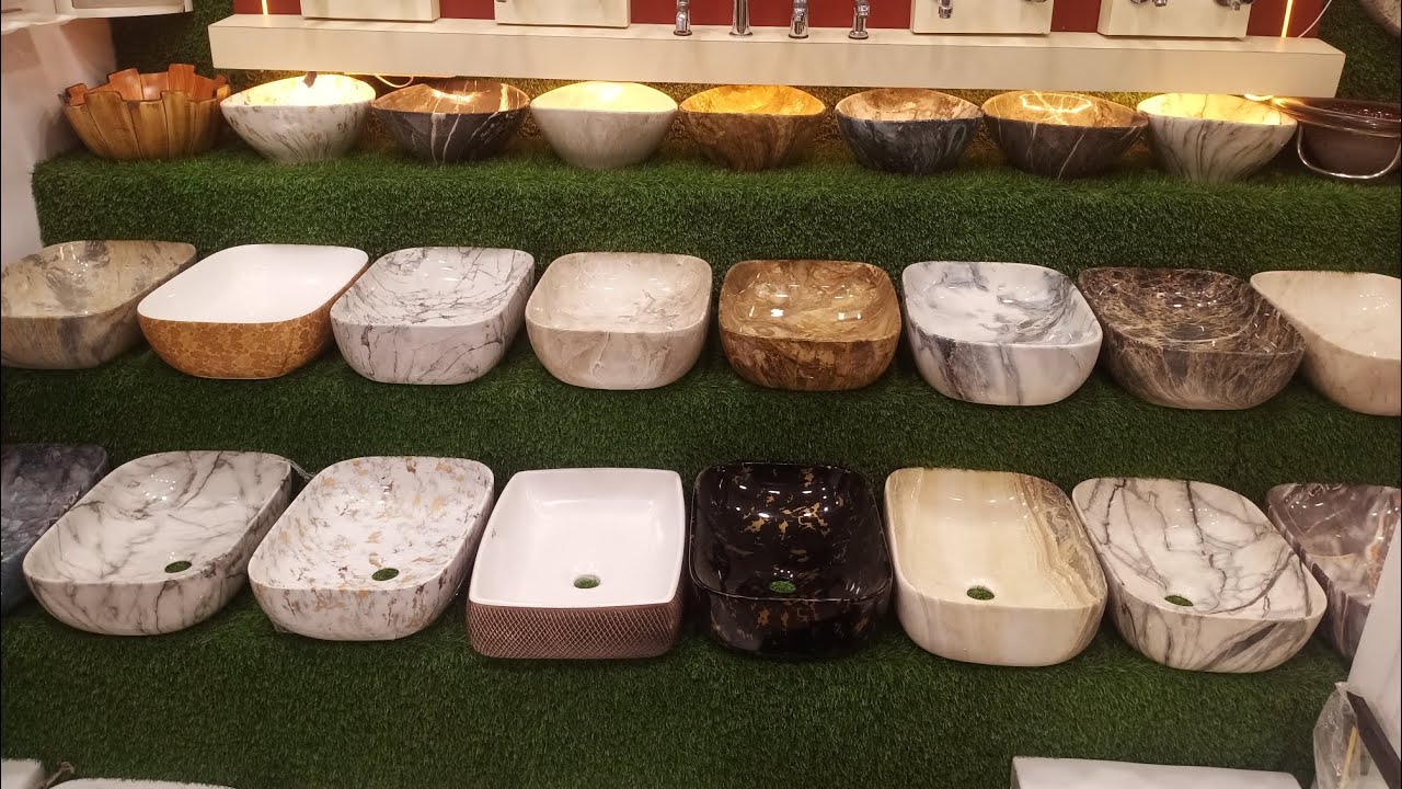 Tabel top wash besin , counter top besin #sanitaryfittings - YouTube