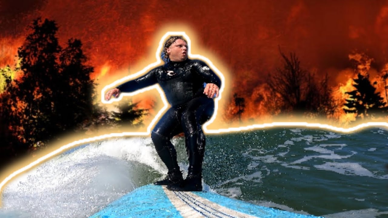 Canada Wild Fire Surfing (DANGEROUS) - YouTube