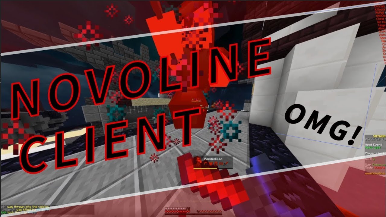 [ NOVOLINE ] INSANE MINECRAFT HACKED CLIENT | FLY, KILL AURA, ESP ...