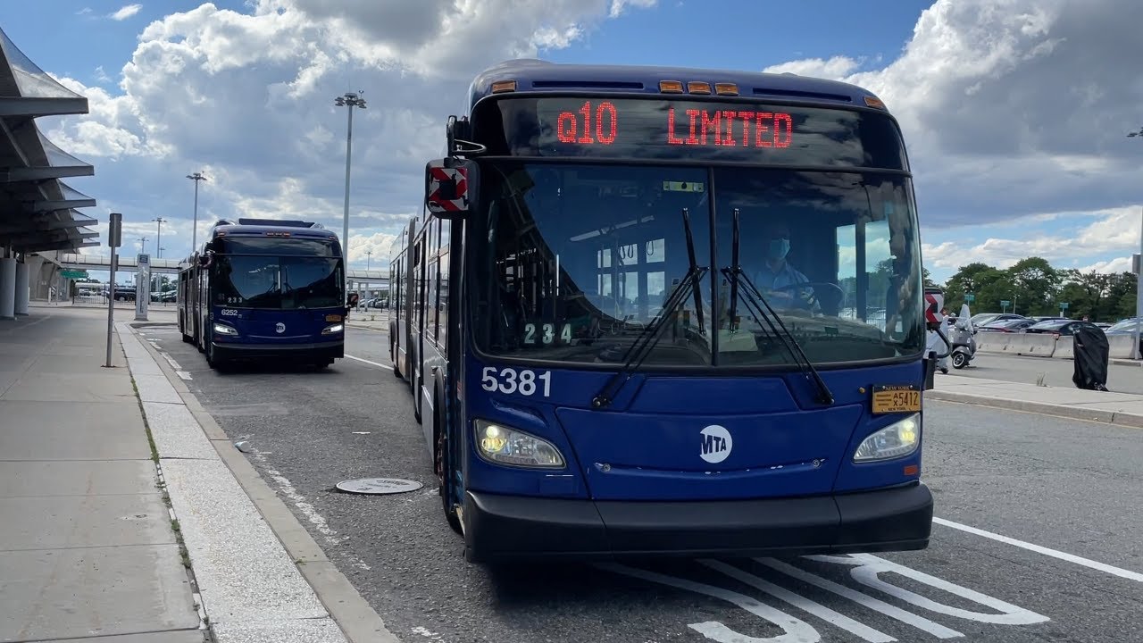 MTA Q10 Limited bus #5381 full ride from Lefferts Blvd Station to ...