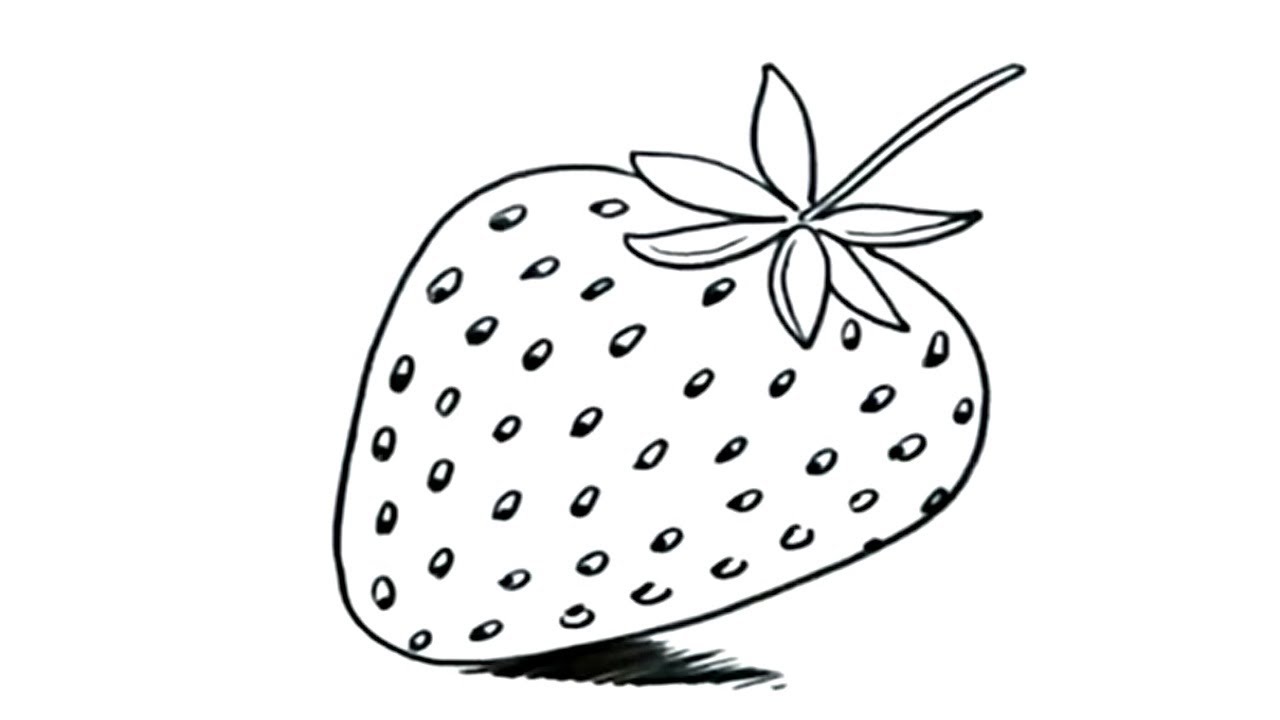 "How to Draw a Strawberry Easily: Step-by-Step Guide" - YouTube