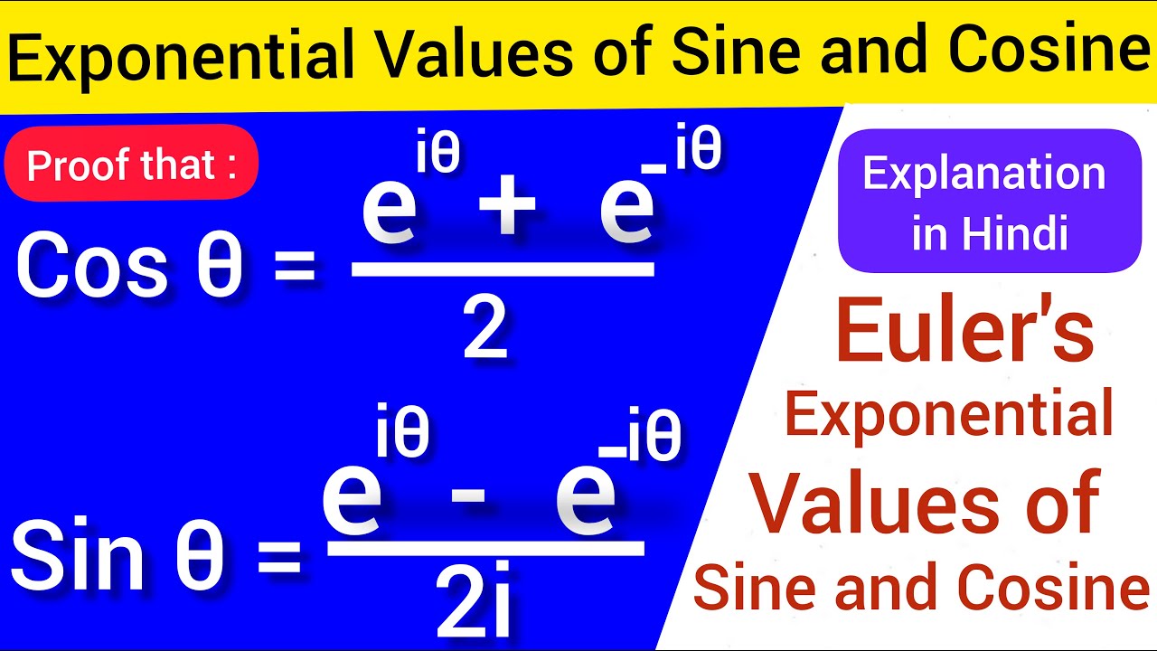Euler s Exponential Values Of Sine And Cosine Exponential Values Of