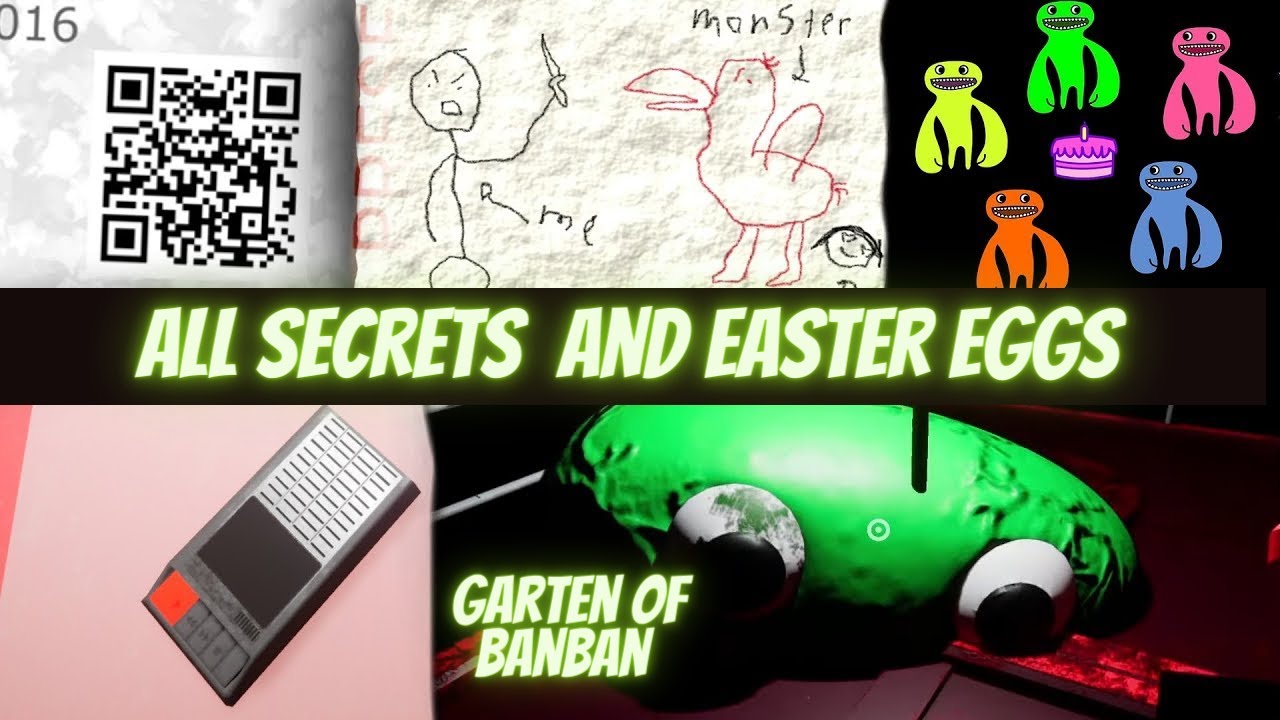 Secrets of where to find all Easter eggs | Garten of Banban - YouTube