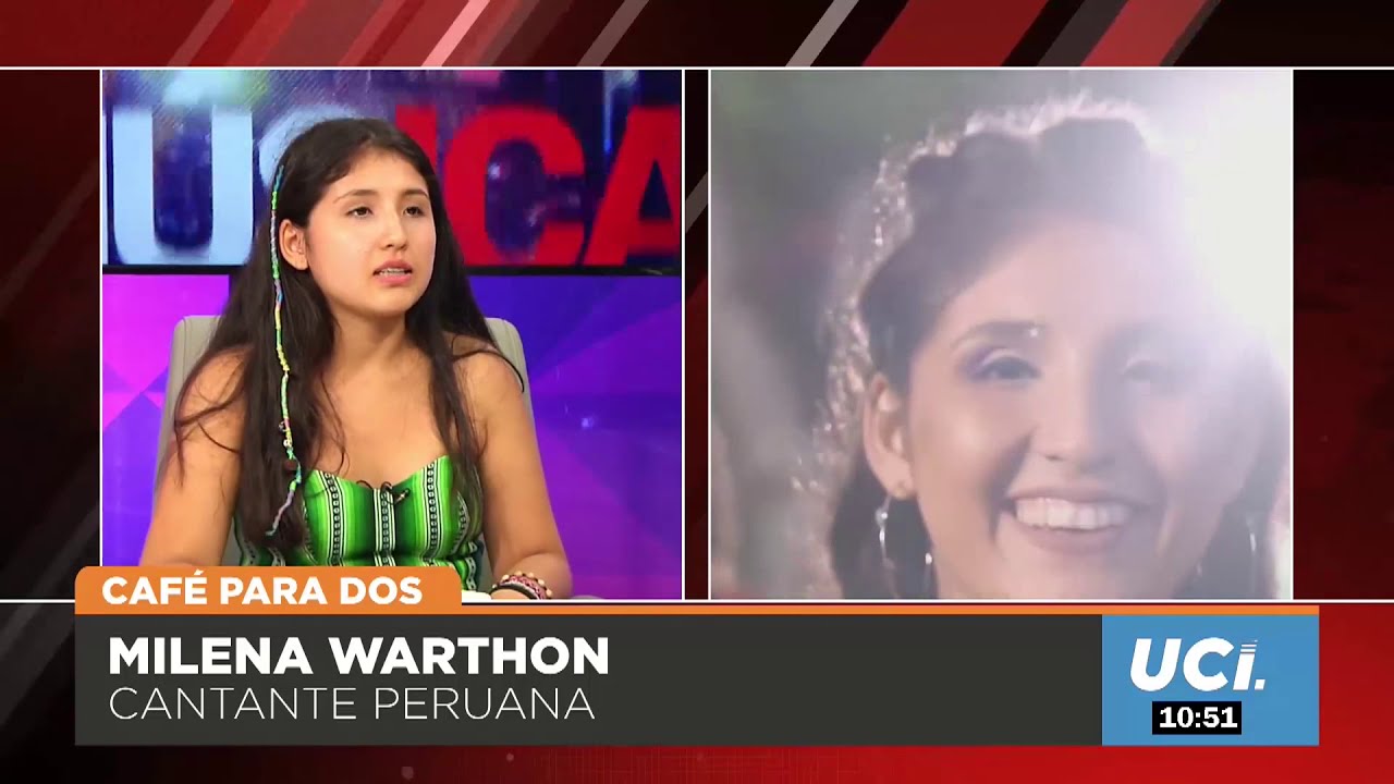 🕑 La cantante de música peruana, Milena Warthon, se presentó en Café ...