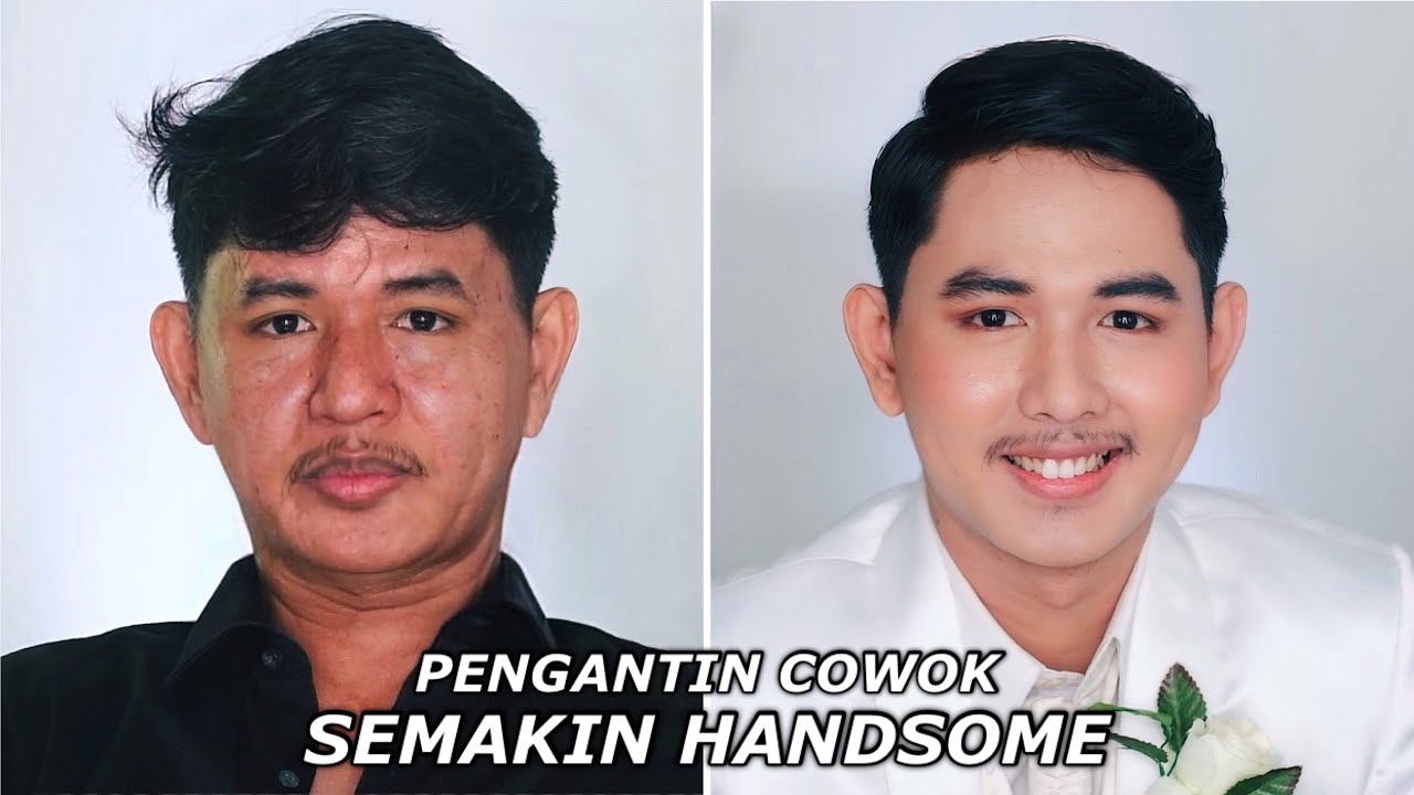 TUTORIAL MAKEUP PENGANTIN COWOK (JADI MAKIN GANTENG) - YouTube
