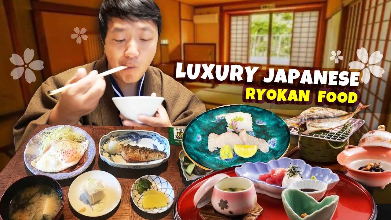 12 Course LUXURY JAPANESE Kaiseki Feast at 500-YEAR-OLD Hotel (Ryokan ...