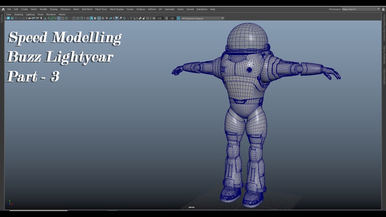 Speed Modelling Buzz Lightyear Part - 3 - YouTube
