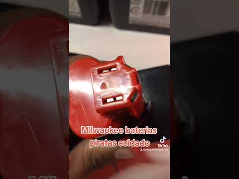 Milwaukee m12 original and fake battery - YouTube