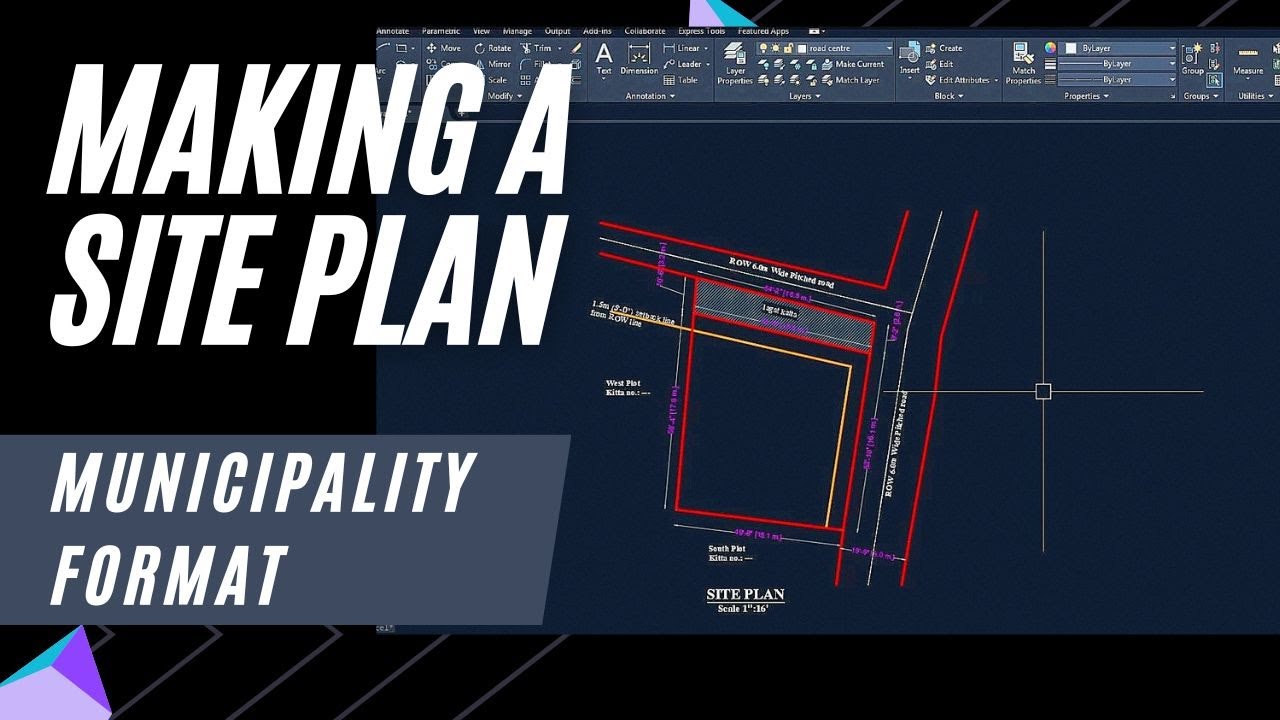 Making the SITE PLAN || Setup to Finishing Touches || Full Tutorial ...
