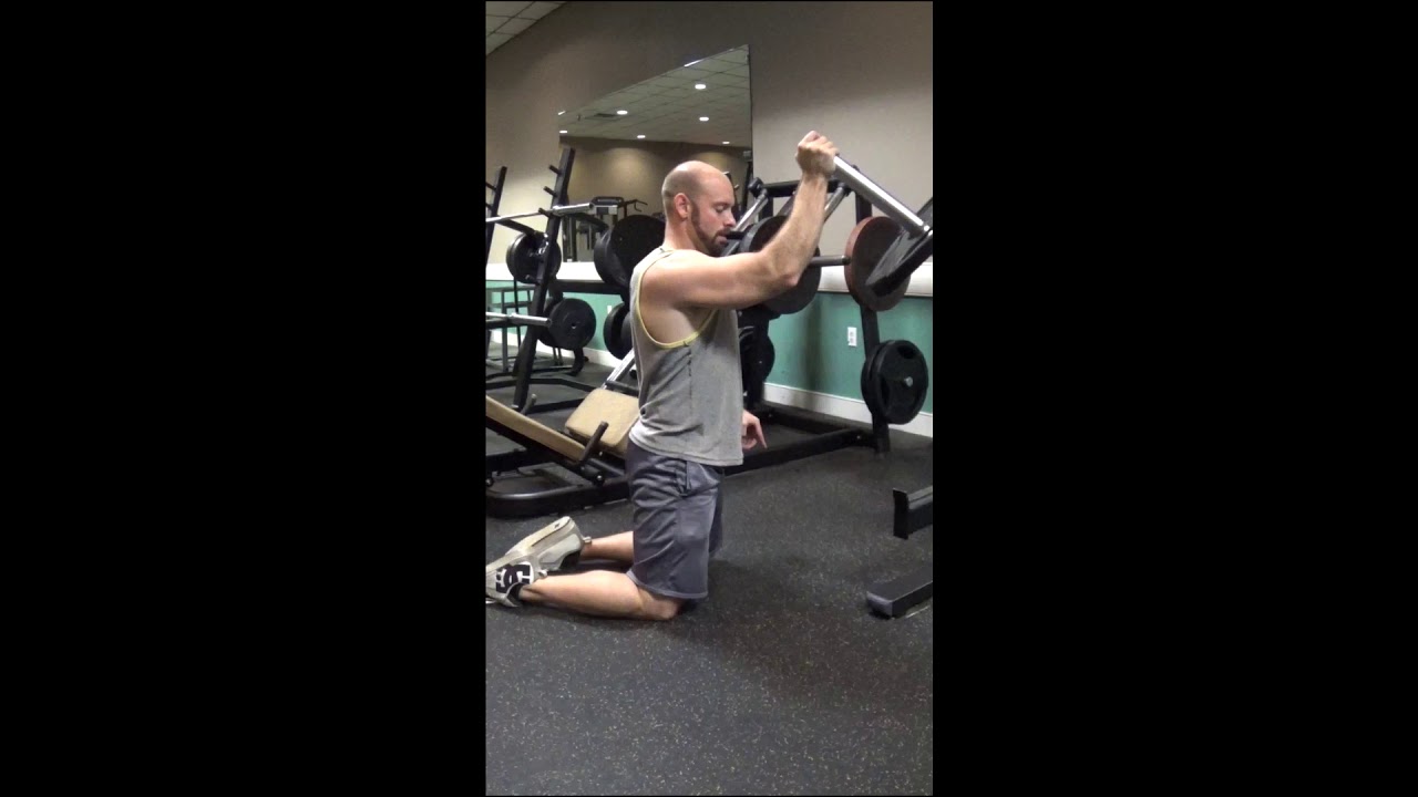 Shoulders-Single Arm Landmine Press - YouTube