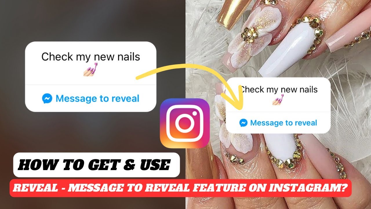 How to get reveal feature on Instagram | how to do get message to ...