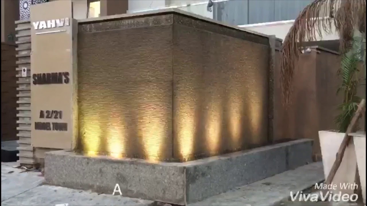TRICKLING WALL FOUNTAIN - YouTube