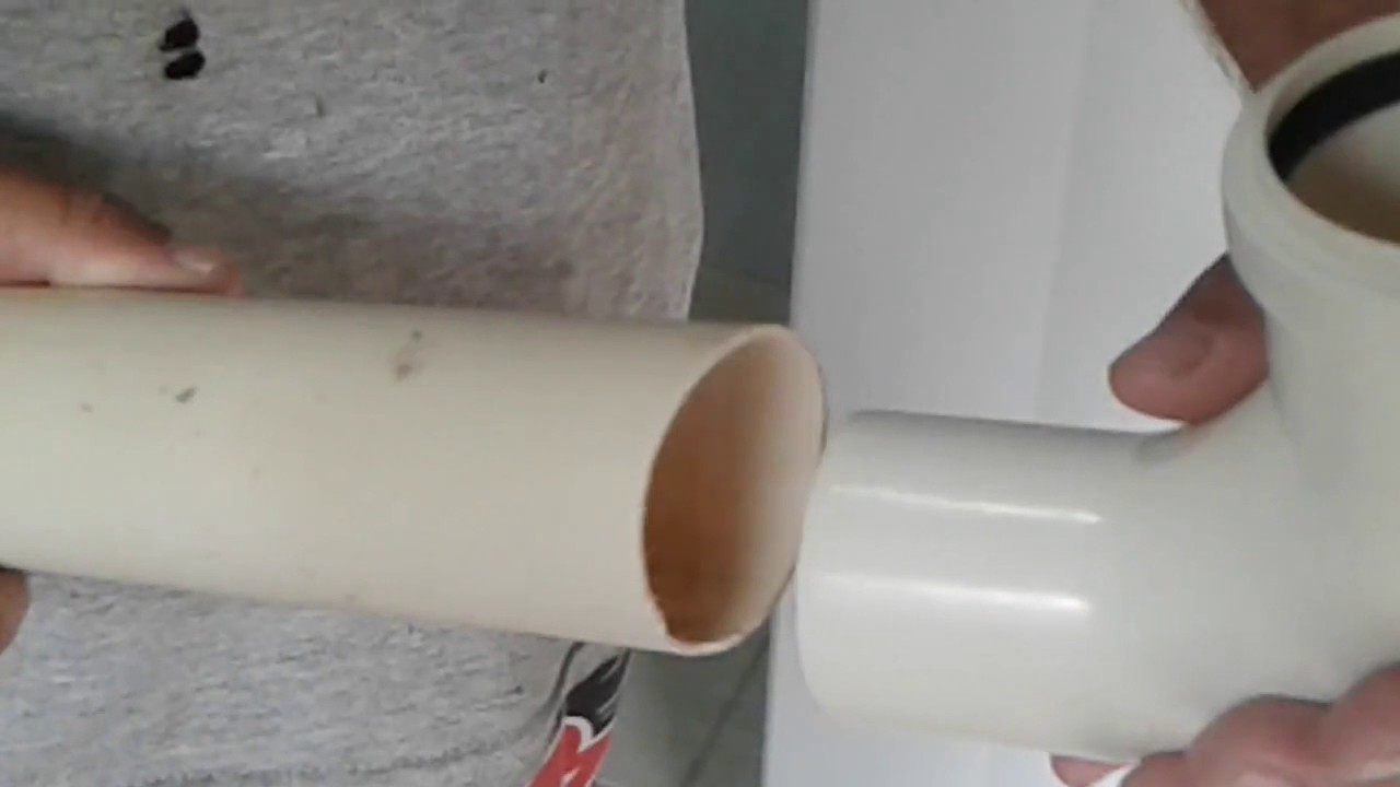 Drain pipe coupling improvisation - YouTube