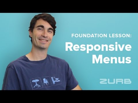 Foundation Lesson 143 - Create Modular Responsive Menus with Foundation ...