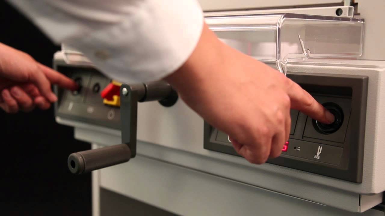 Ideal 4305, 4315 and 4350 Office Guillotines from Ashgate - YouTube