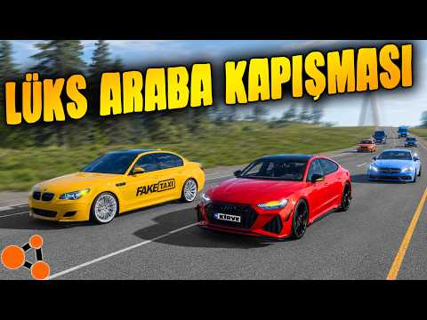 LÜKS ARABALAR İLE GAZLADIK ( BMW - MERCEDES - AUDİ ) / BeamNG.drive