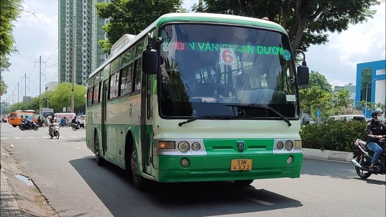 Xe buýt 06 : BX Chợ Lớn - ĐH Nông Lâm Transinco B80 - YouTube