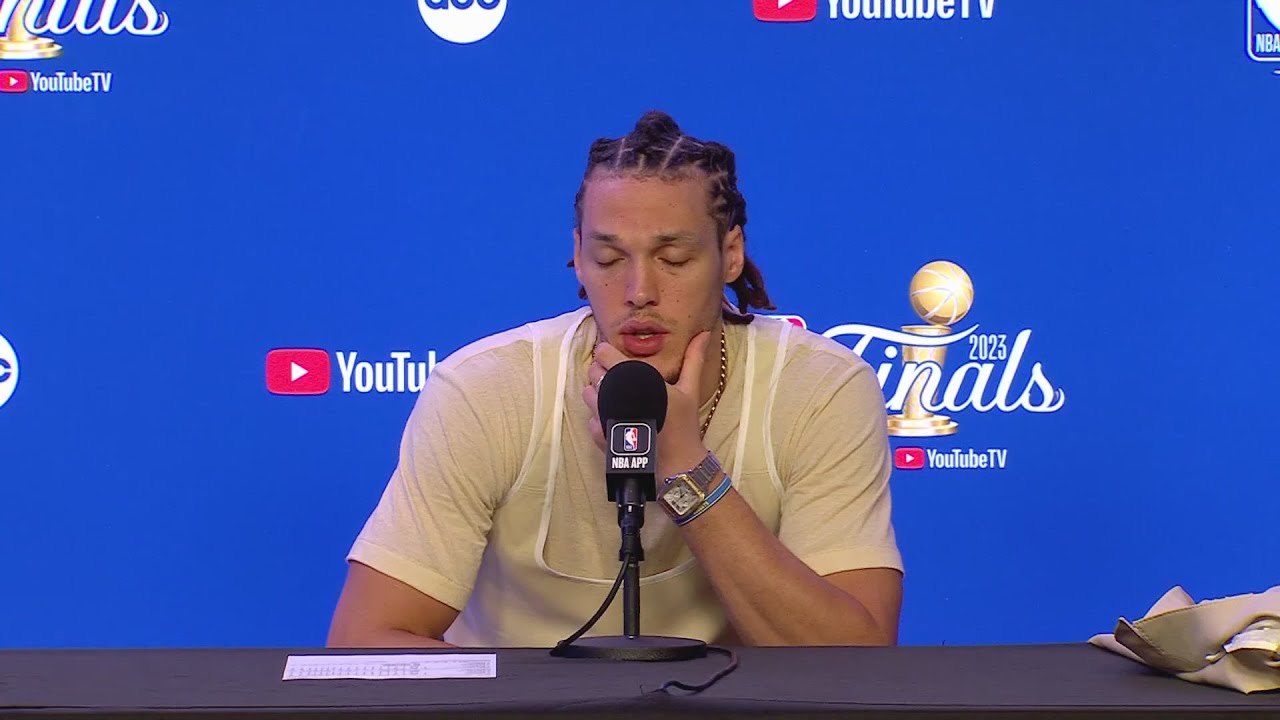 Aaron Gordon Postgame Interview | Denver Nuggets dominate Miami Heat ...