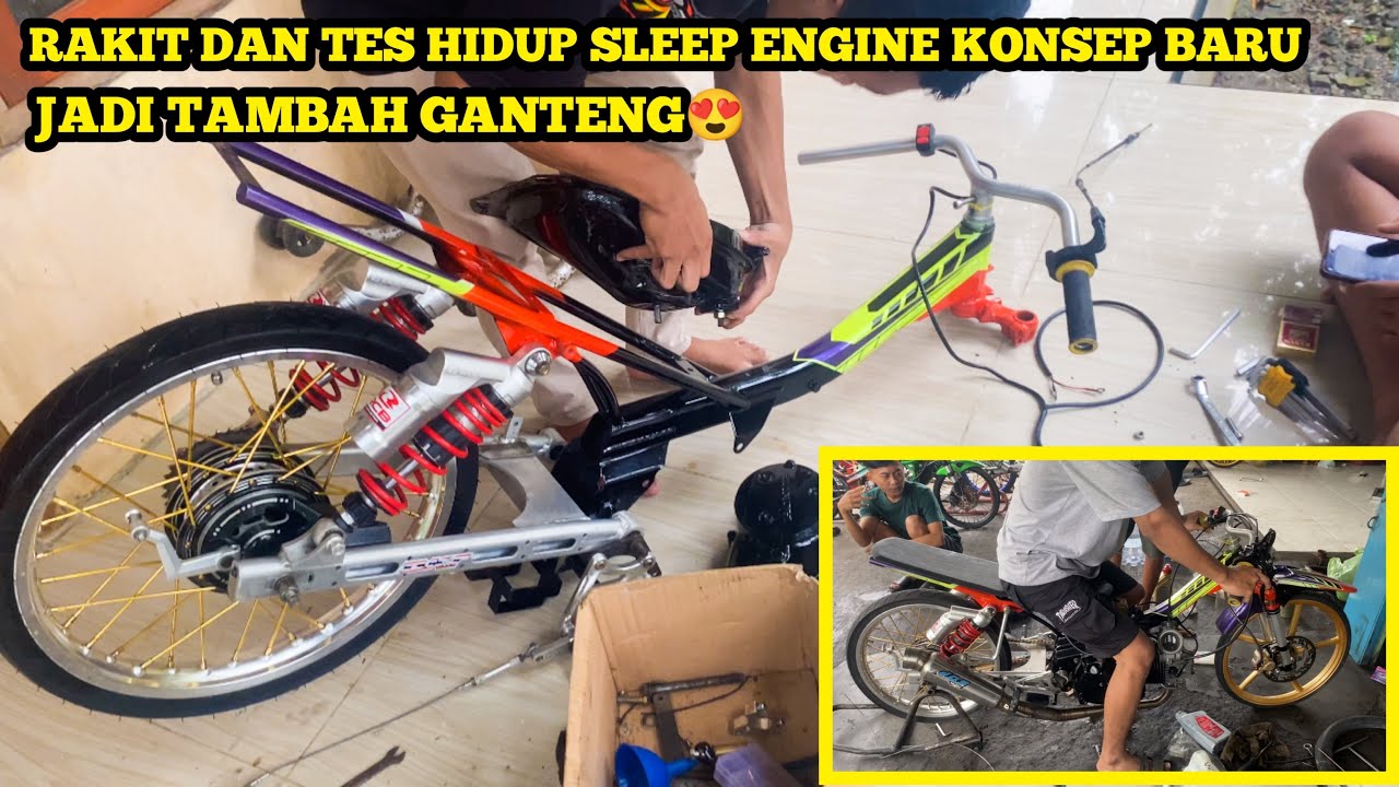 RAKIT DAN TES HIDUP SLEEP ENGINE SUPRA BAPAK KONSEP BARU!!! - YouTube