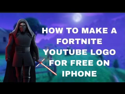 HOW TO MAKE A FORTNITE YOUTUBE LOGO FOR FREE ON IPHONE - YouTube