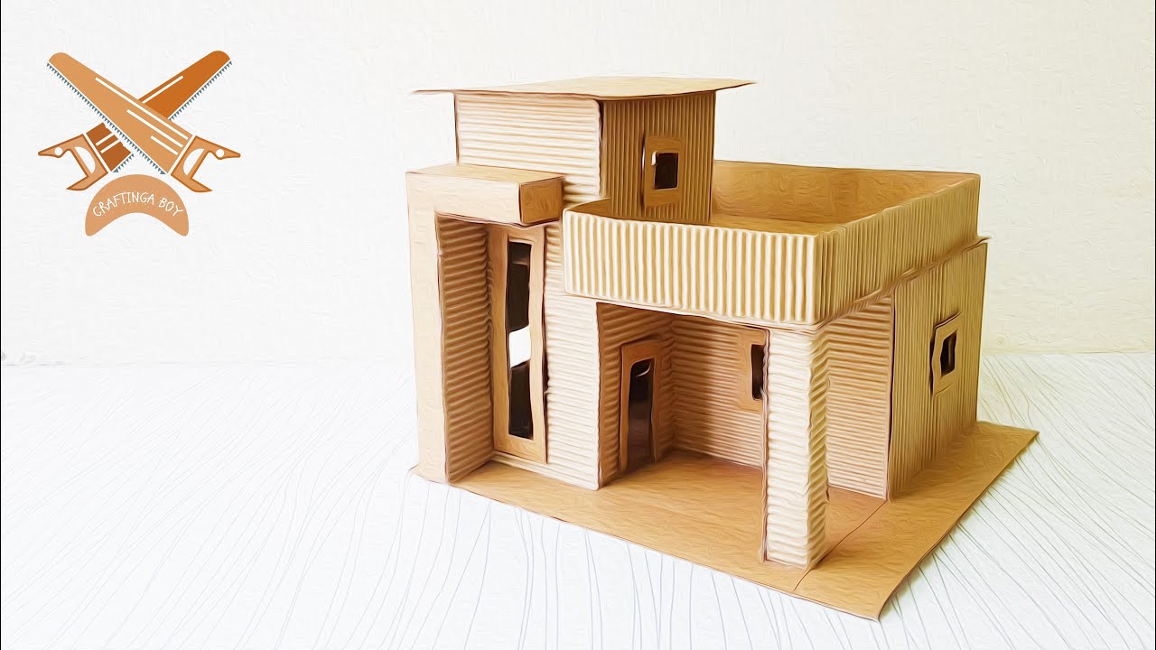 Simple Miniature House Crafting. - YouTube