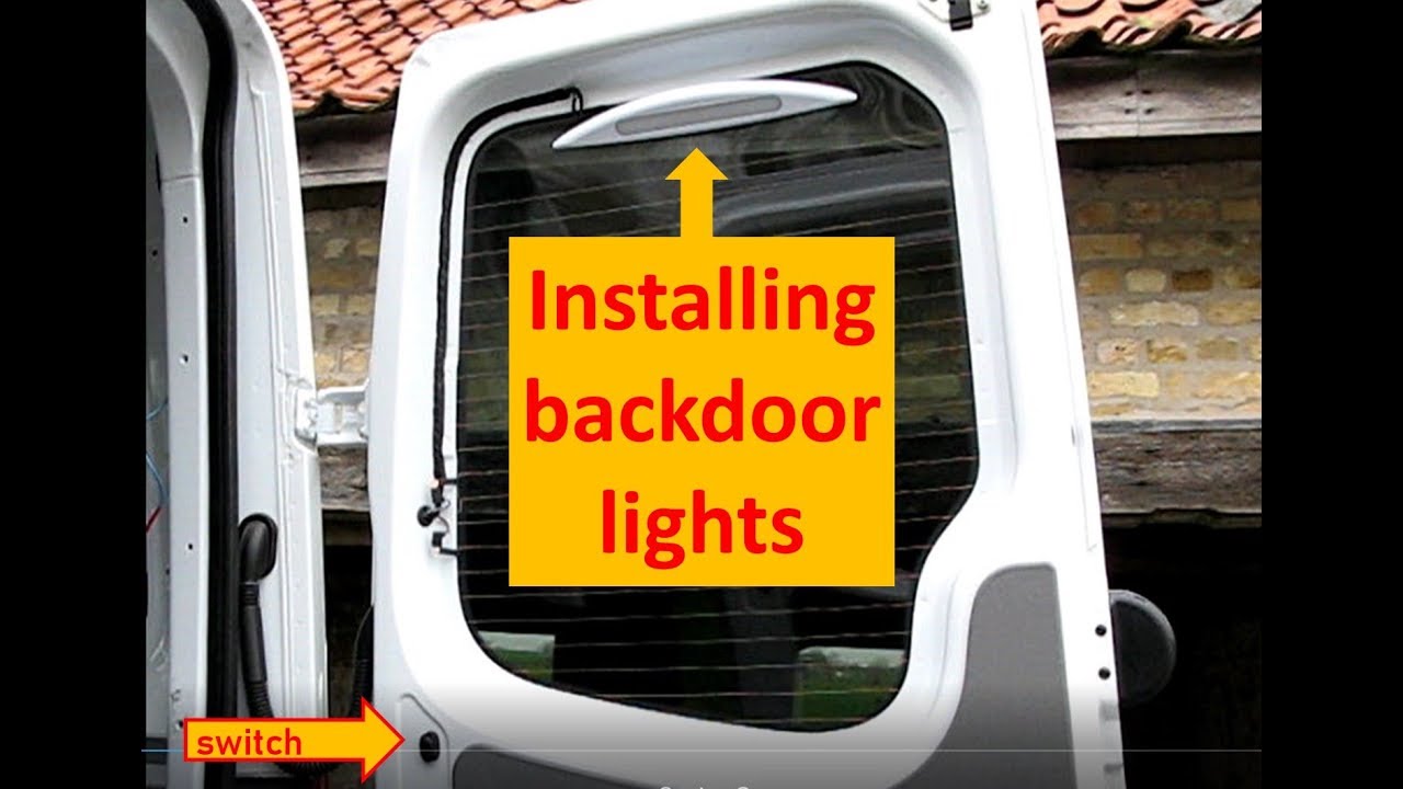 installing backdoor lights - YouTube