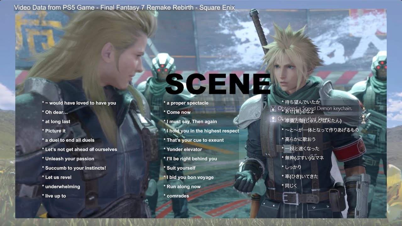 For a sense of language Ep53 final fantasy 7 rebirth. A conversation ...