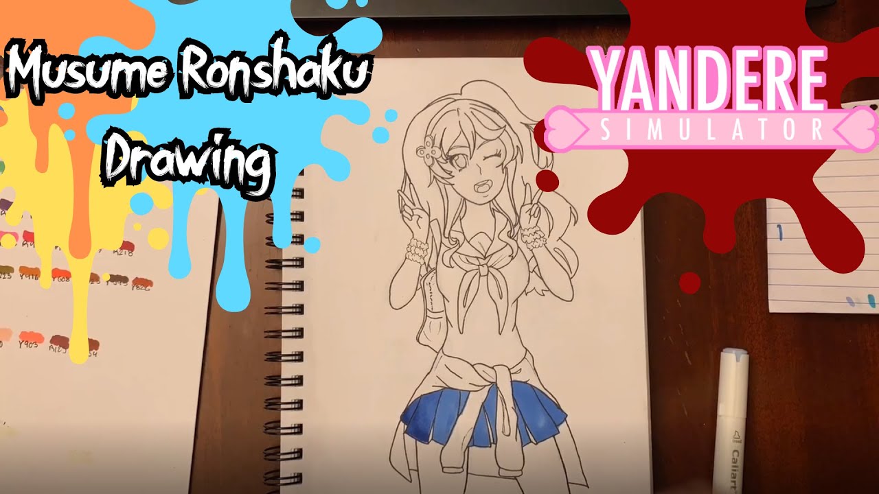 Musume Ronshaku Drawing - Yandere Simulator - YouTube