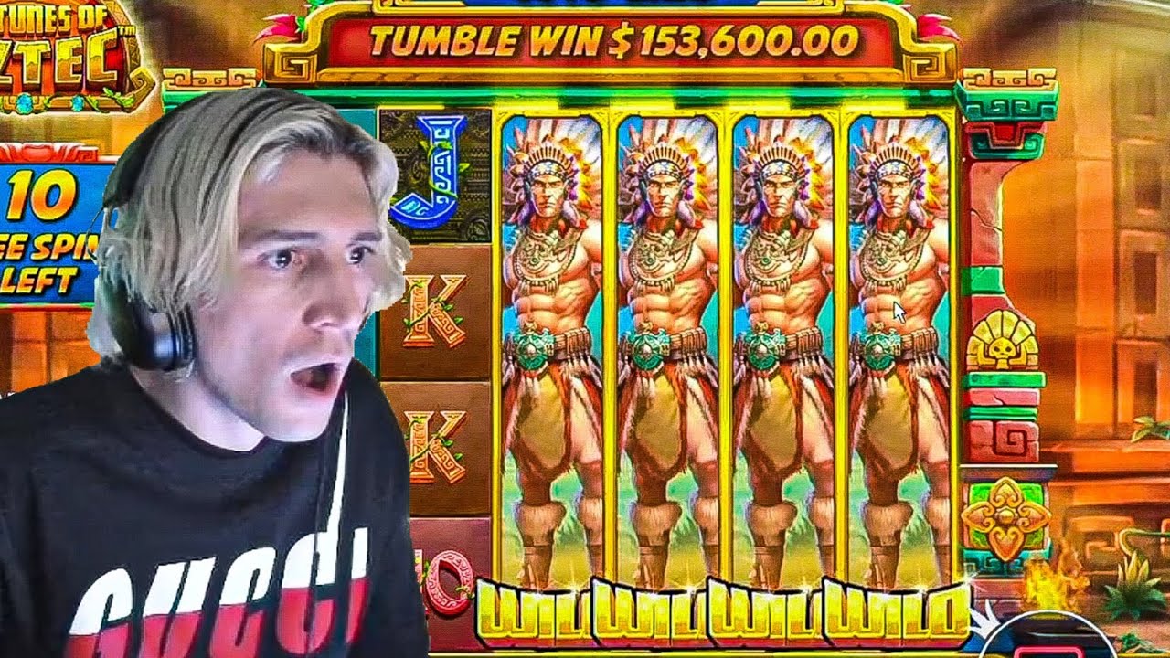 XQC WINS HUGE ON FORTUNES OF AZTEC - YouTube
