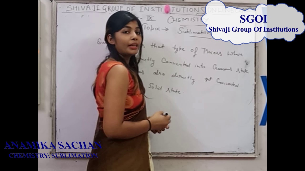 SGOI CHEMISTRY CLASS 9 ENG SUBLIMATION - YouTube