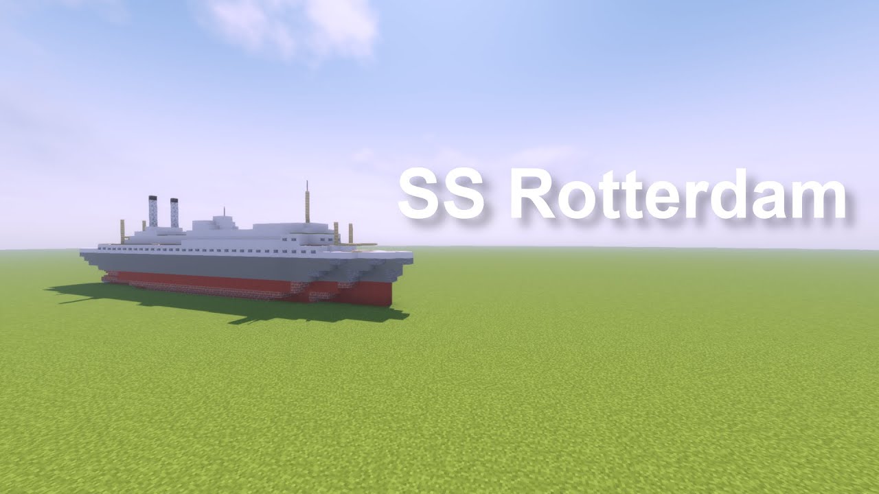 SS Rotterdam | Minecraft 1:5 Scale Tutorial - YouTube