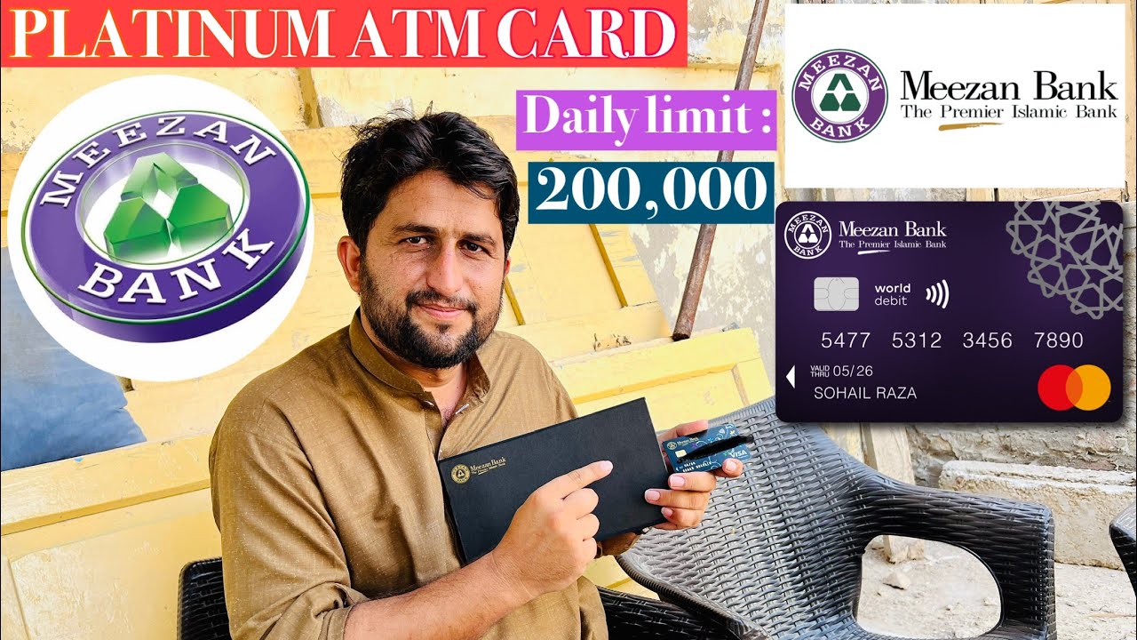 Unboxing Platinum ATM debit card Of Meezan Bank Limit | Daily ...