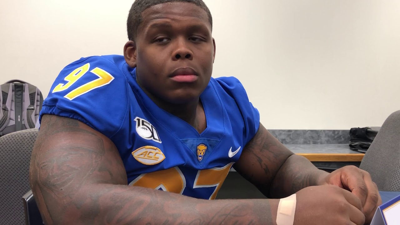 Pitt DT Jaylen Twyman 8/2/19/Media Day/PSN - YouTube