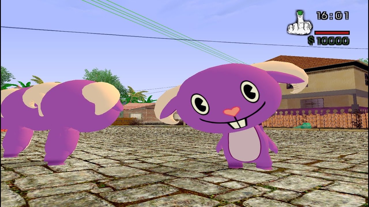 Skin de Rudy del juego Happy Tree Friends False Alarm PARA GTA SAN ...