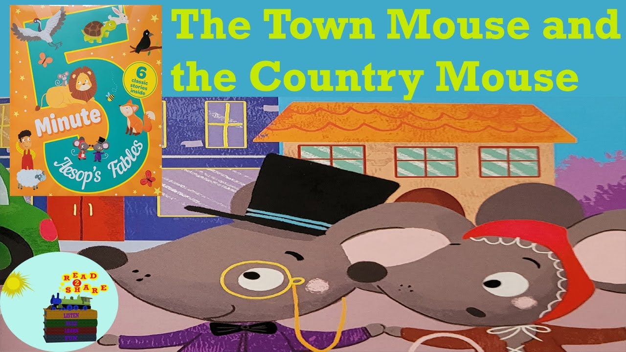 The Town Mouse and the Country Mouse | 5 MINUTE Aesop's Fables - YouTube