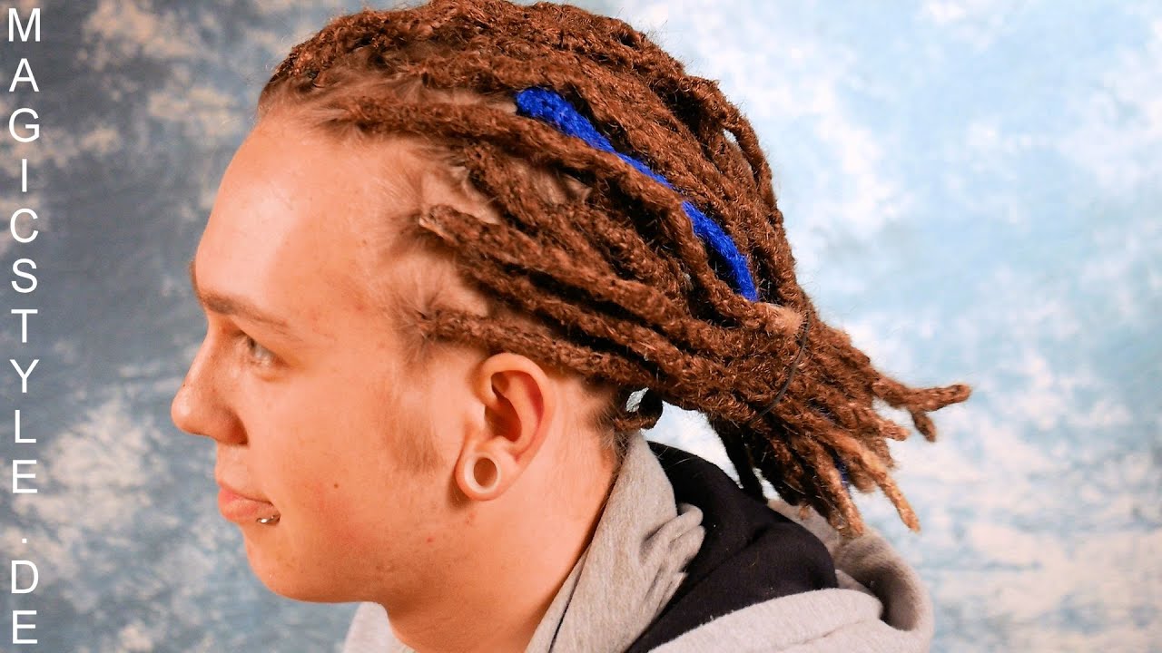 Stefan: Aus kurzem, glattem Haar werden 44 schulterlange Dreadlocks ...