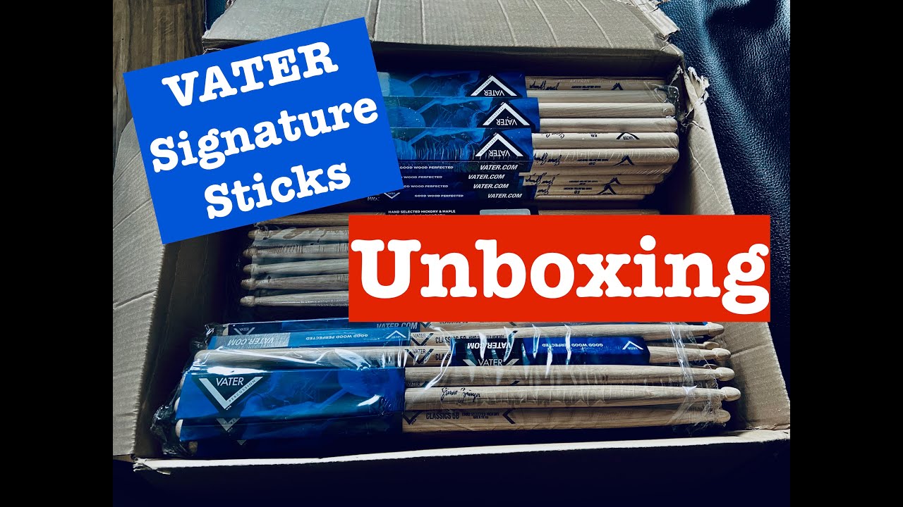 Vater Signature Sticks Unboxing - YouTube