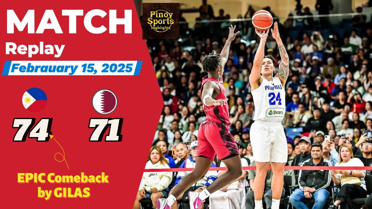 GILAS PILIPINAS vs QATAR Highlights | 2nd DOHA INTERNATIONAL CUP ...