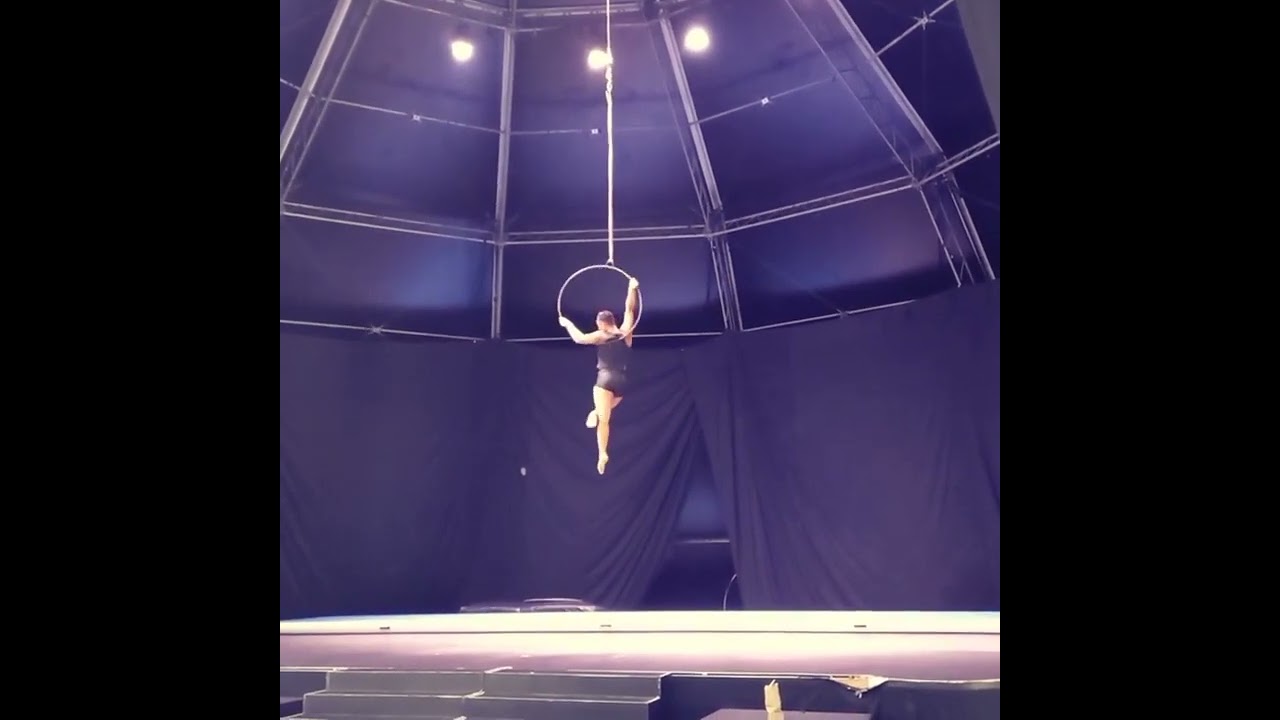 aerial hoop rehearsal and practice reel by Regan - YouTube