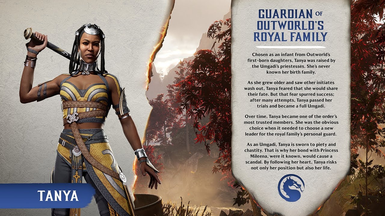 Mortal Kombat 1 - New Official Tanya Bio - YouTube