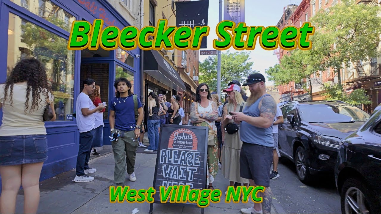 【4K】𝐖𝐀𝐋𝐊 🇺🇸 Bleecker Street in the West Village, New York City 🚕🗽🌭 ...