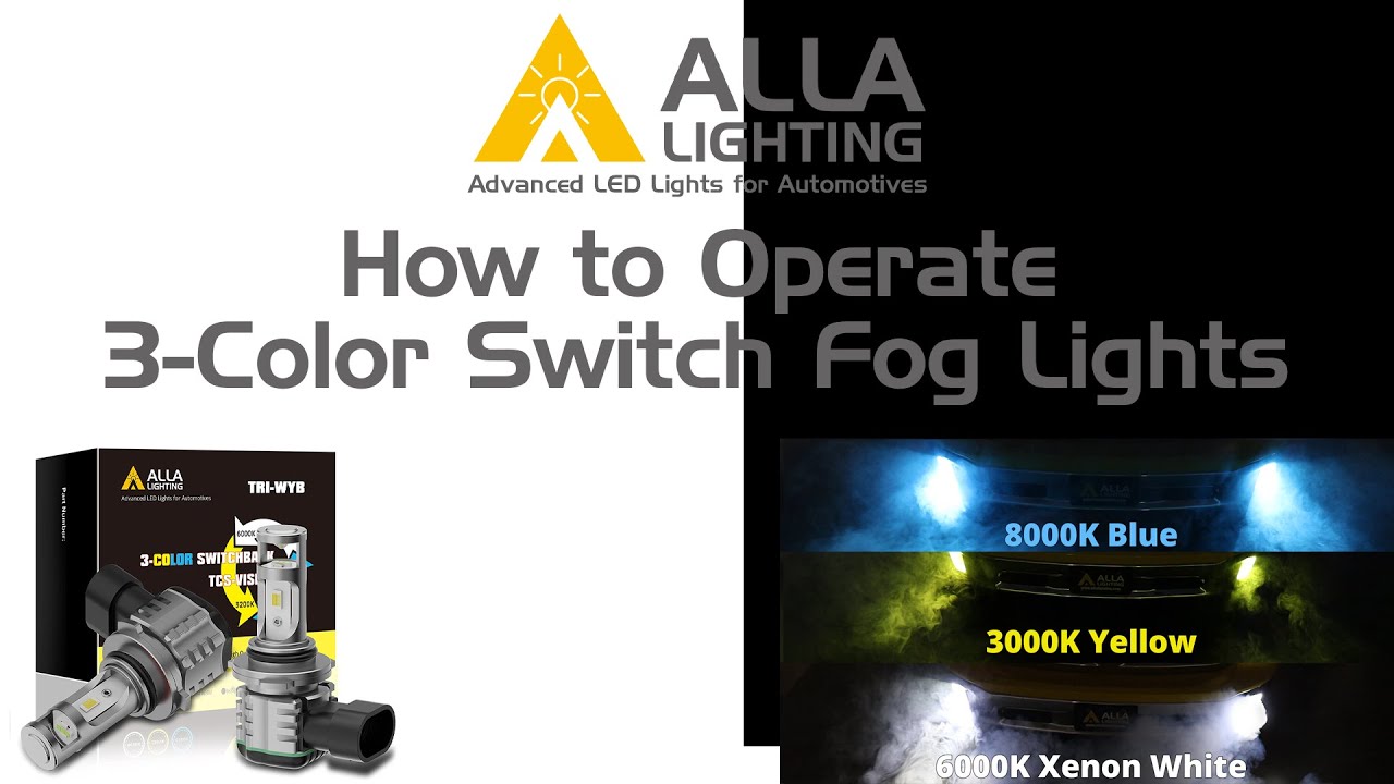 How to Switch Color for LED Switchback Fog Lights Bulb White/Yellow ...