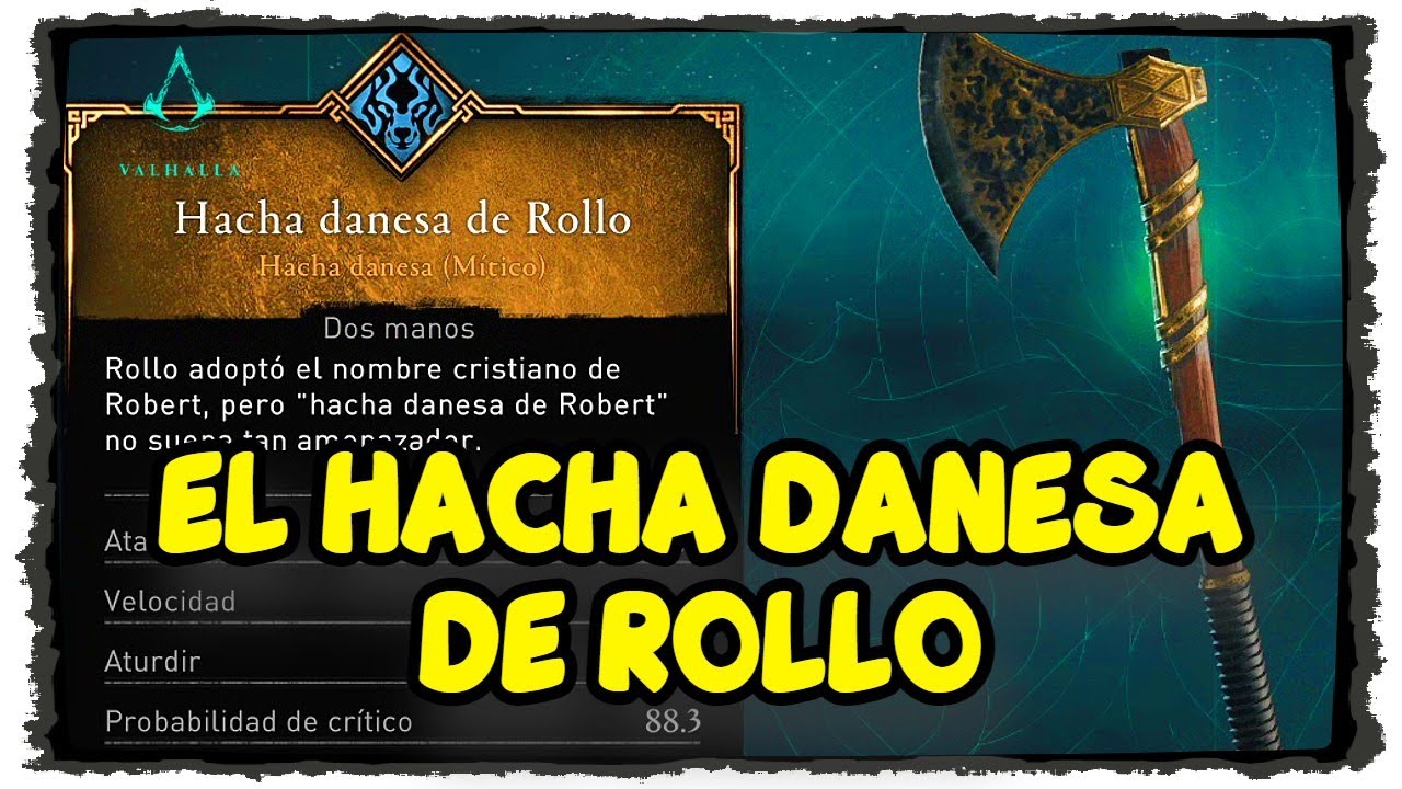 🔥 Cómo CONSEGUIR el HACHA DANESA de ROLLO en ASSASSIN'S CREED VALHALLA ...