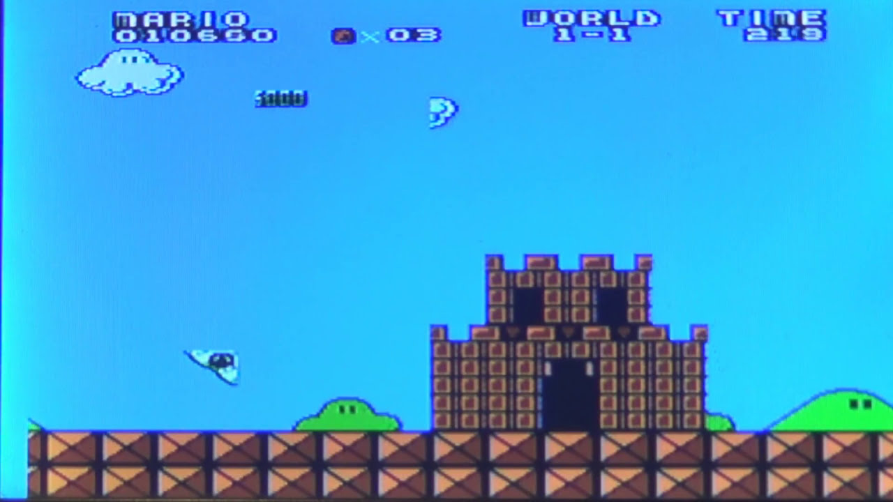 FIRST SMB DEMO WITH BAD CHIP CHARACTER TILES NES - YouTube